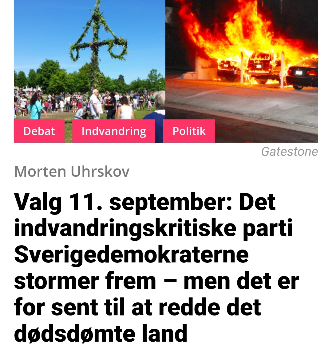 Det är för sent att rädda Sverige som kommer att bli en misslyckad stat ...